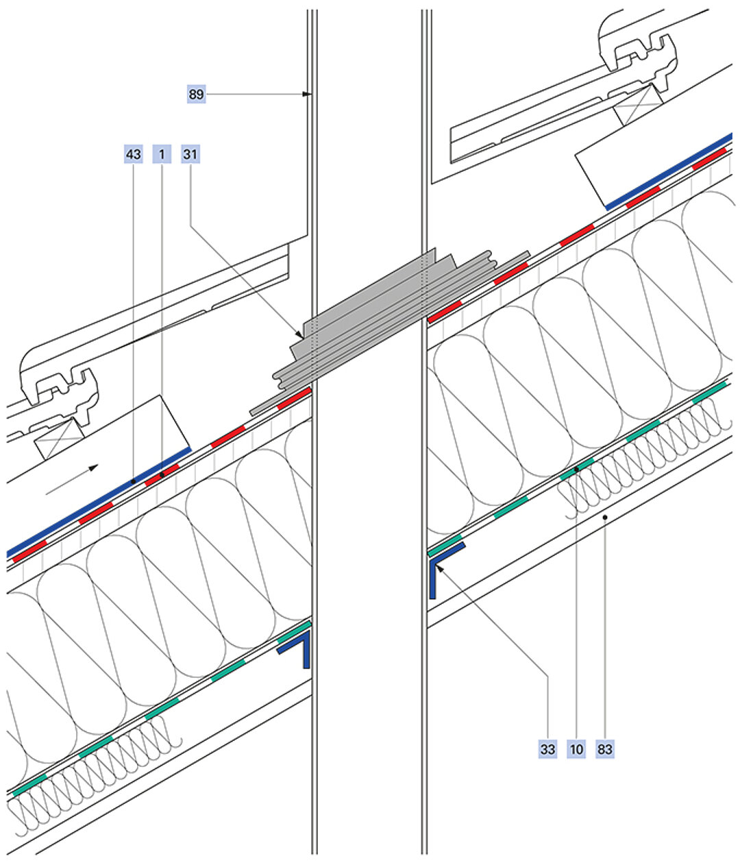 Penetration: Penetration with sleeve - DA 021: Ampack