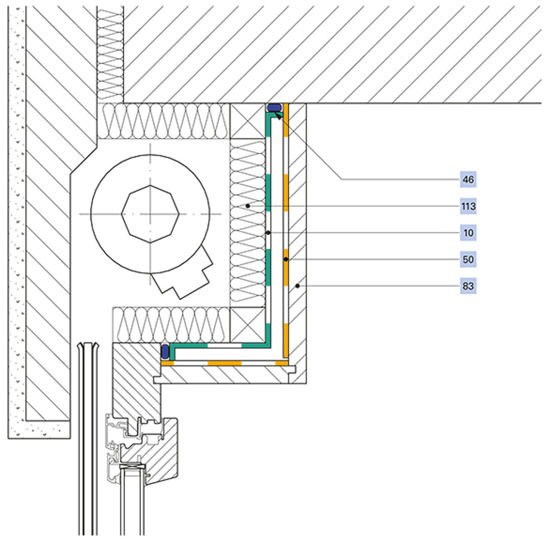 Roller blind box: Renovation - LS 019: Ampack